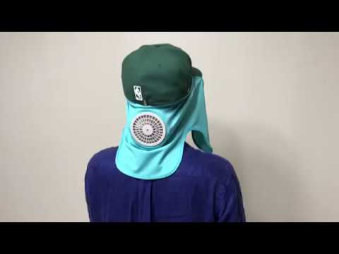 선풍기모자 시연영상 2 ! 안전모선풍기 여름 냉풍 얼음 아이스 ! Electric Fan Hat Helmet ! - YouTube