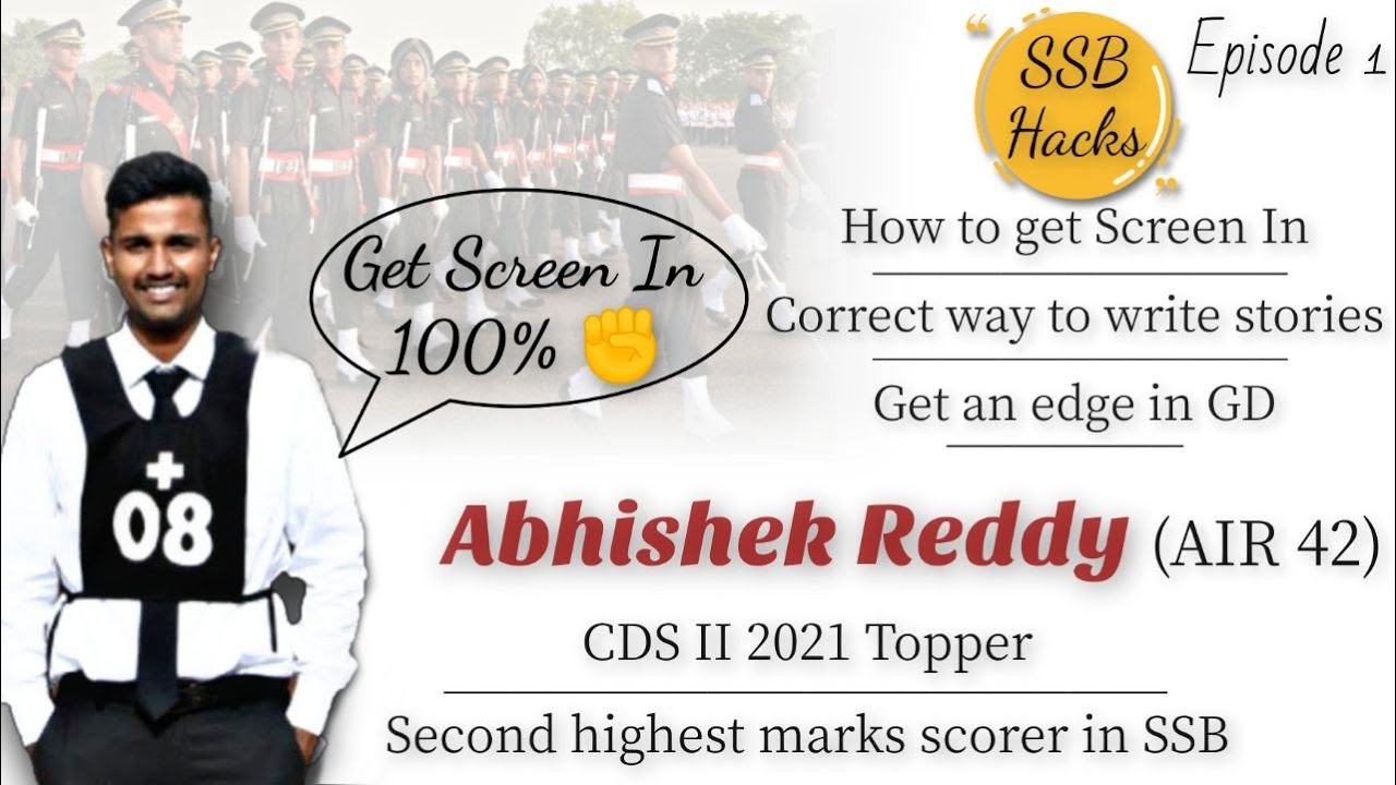 CDS SSB Live Demo by recommended topper | Clear Screening Test | PPDT ...