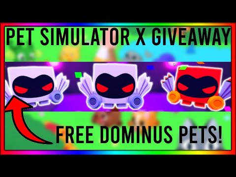 🔴 Pet Simulator X DOMINUS PET GIVEAWAY [Roblox] FREE OP PETS! - YouTube