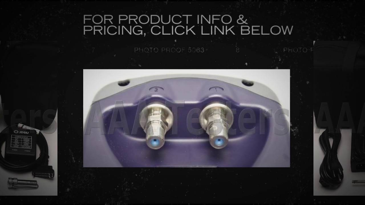 JDSU Acterna DSAM-6300 xt Digital Meter DSAM-6300B - YouTube