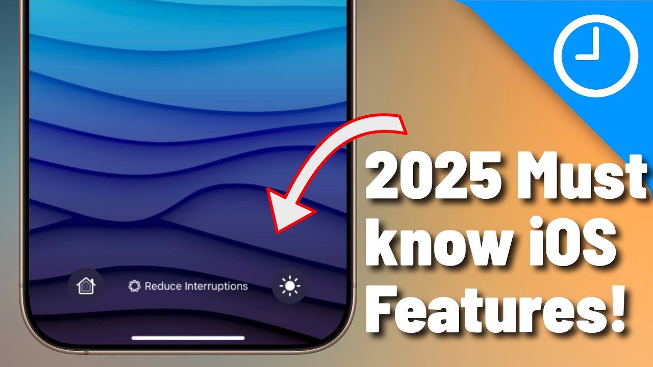 12 Must Know iOS Features for 2025! - YouTube