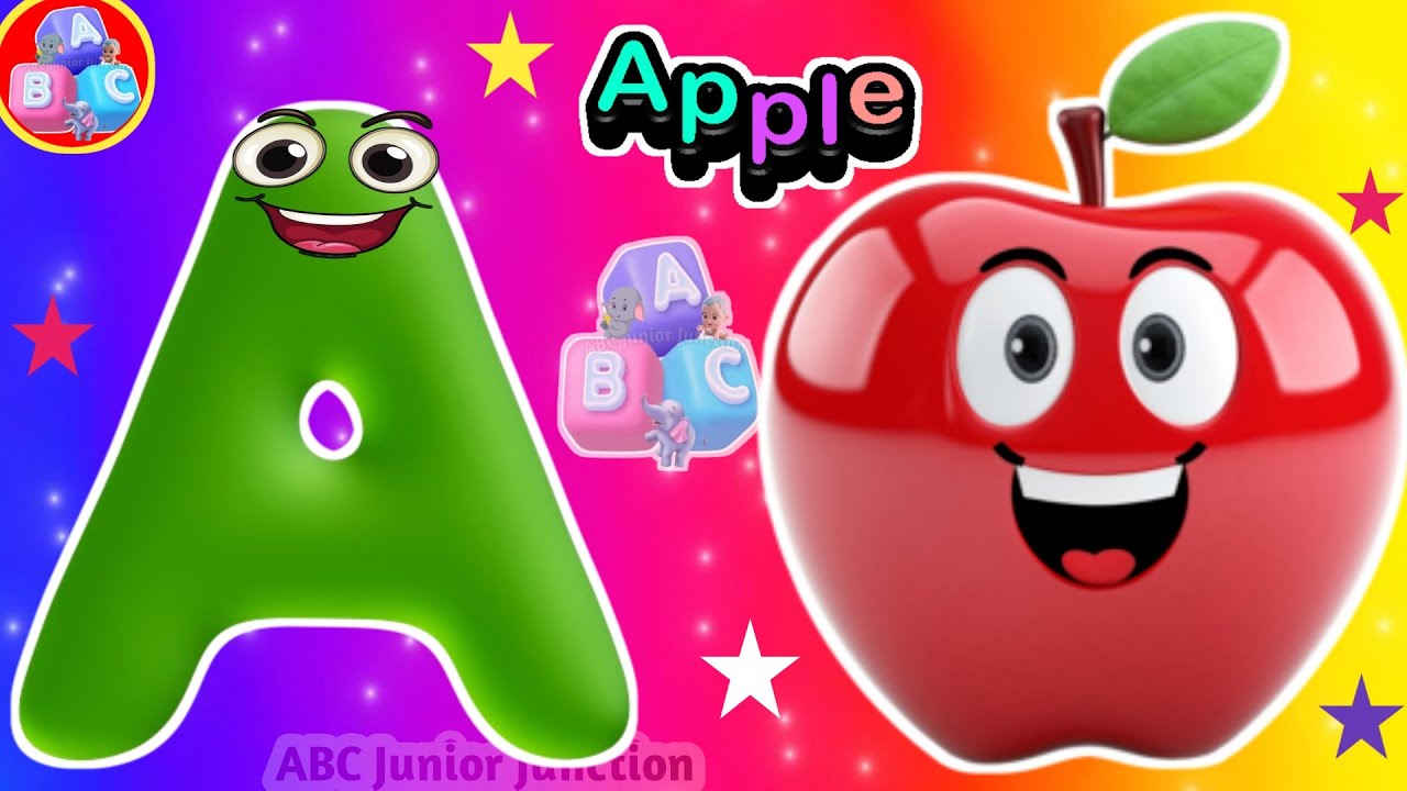 ABC Phonics Song / A for Apple / Kiddos Study Zone / Tiny Tots / ABCs ...
