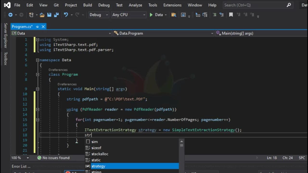 Extract PDF text in C# .Net [Automation] | Unlimited Solutions - YouTube