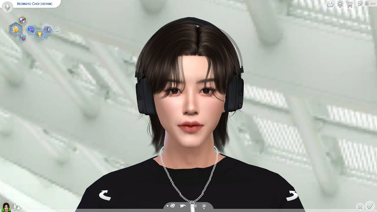 TXT Beomgyu | The Sims 4 | CAS 🧸 심즈4 투바투 최범규 (CC List) - YouTube