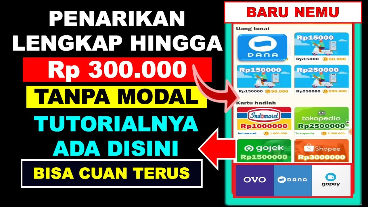 Baru Rilis!! Aplikasi Penghasil Saldo Dana,Ovo,Gopay,ShopeePay,Toko ...
