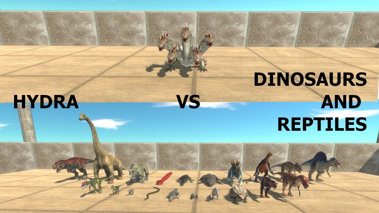 HYDRA VS DINOSAURS AND REPTILES - YouTube
