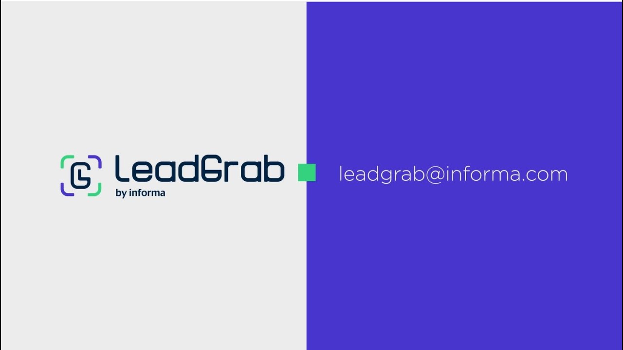 这是 Informa 为参展单位提供的 LeadGrab 软件使用指南 - YouTube