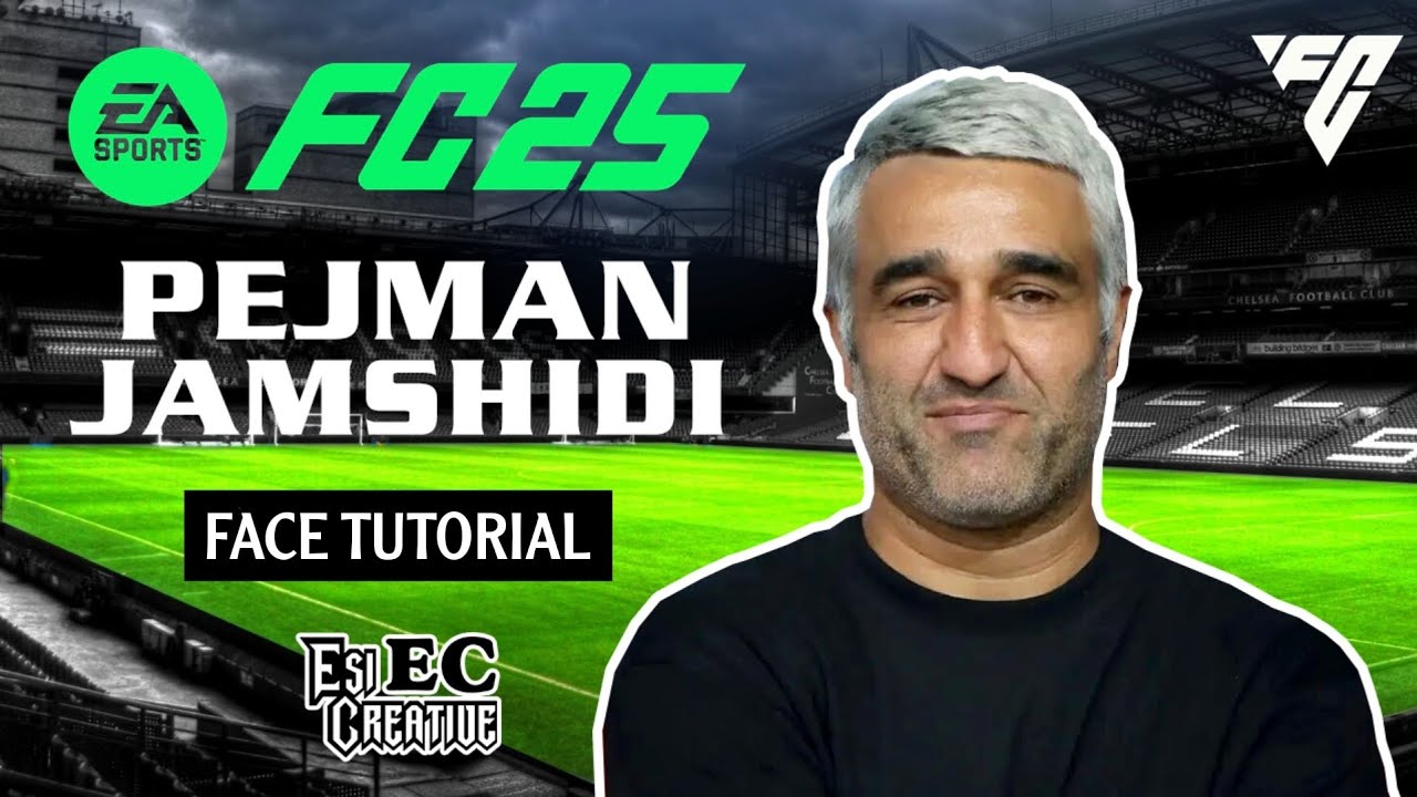 EA FC 25 Pejman Jamshidi Face tutorial - Pro Clubs Face Creation - ساخت ...