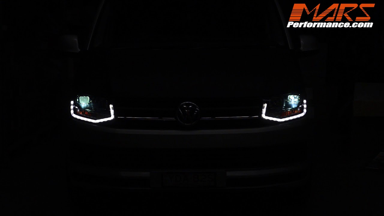 Mars Performance Black DRL LED Real Day-Time Projector Head Lights for ...