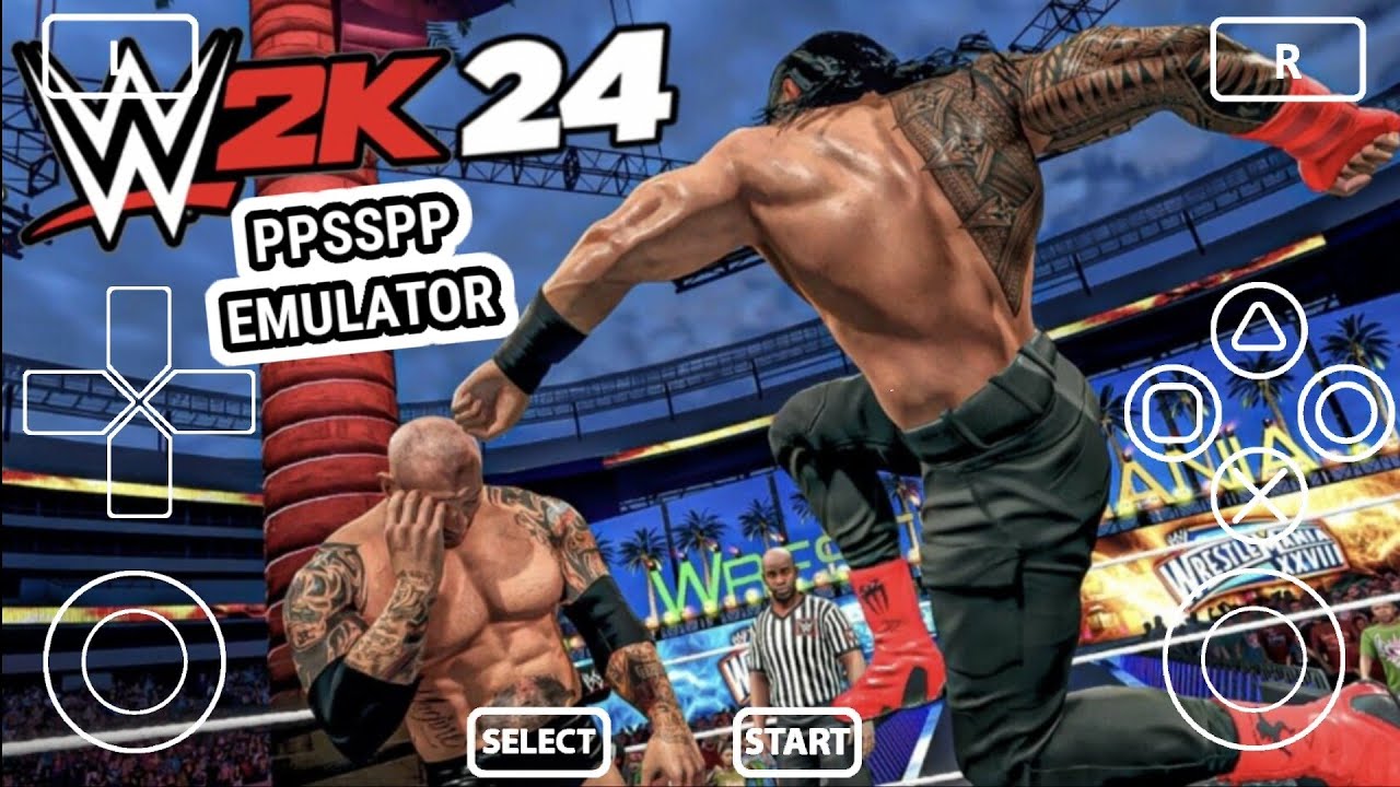 WWE 2K24 psp | WWE 2K24 ppsspp | Version 1 - YouTube