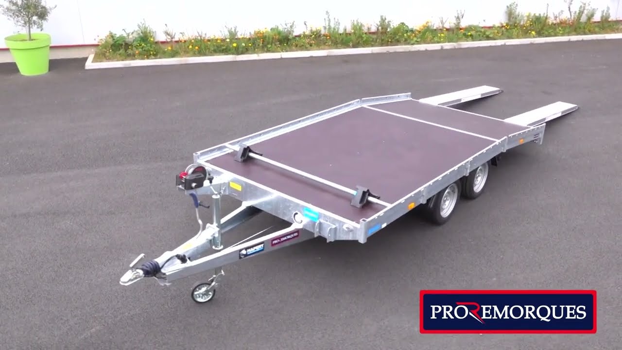 Remorque Porte-Voiture ouverte INDIGO HF2 - YouTube