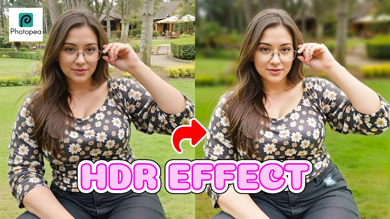 How To Blur Background Like Dslr Camera - HDR Photopea Tutorial - YouTube