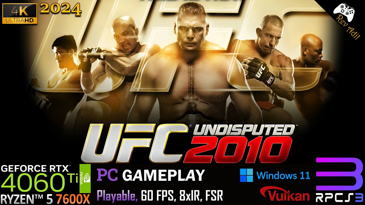 UFC Undisputed 2010 PC Gameplay | RPCS3 | Full Playable | PS3 Emulator ...