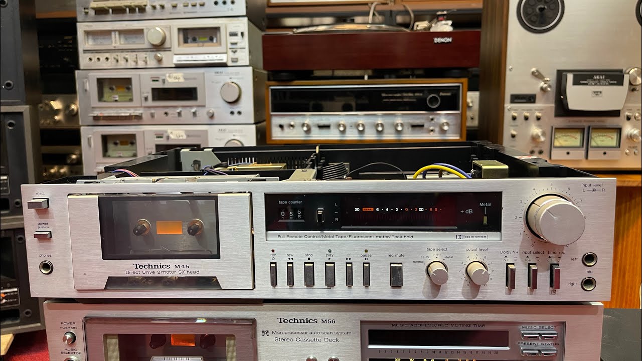 Thử khả năng thu phát của Đầu Tape Technics M45. Lh 0975884009 - YouTube
