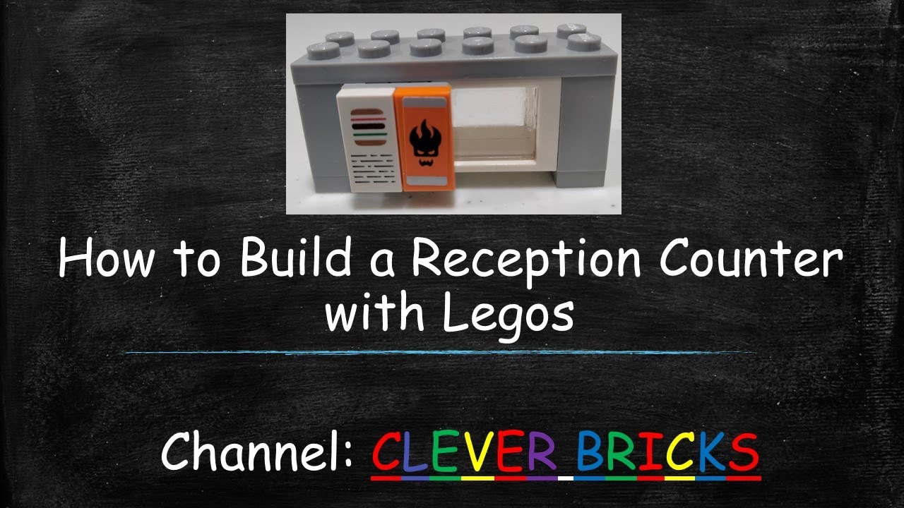 How to Build a Reception Counter with Legos - MOC - YouTube