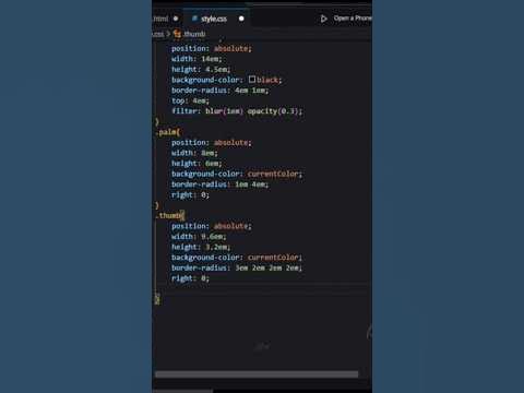 Hand fingers animation [HTML & CSS] Programming - YouTube