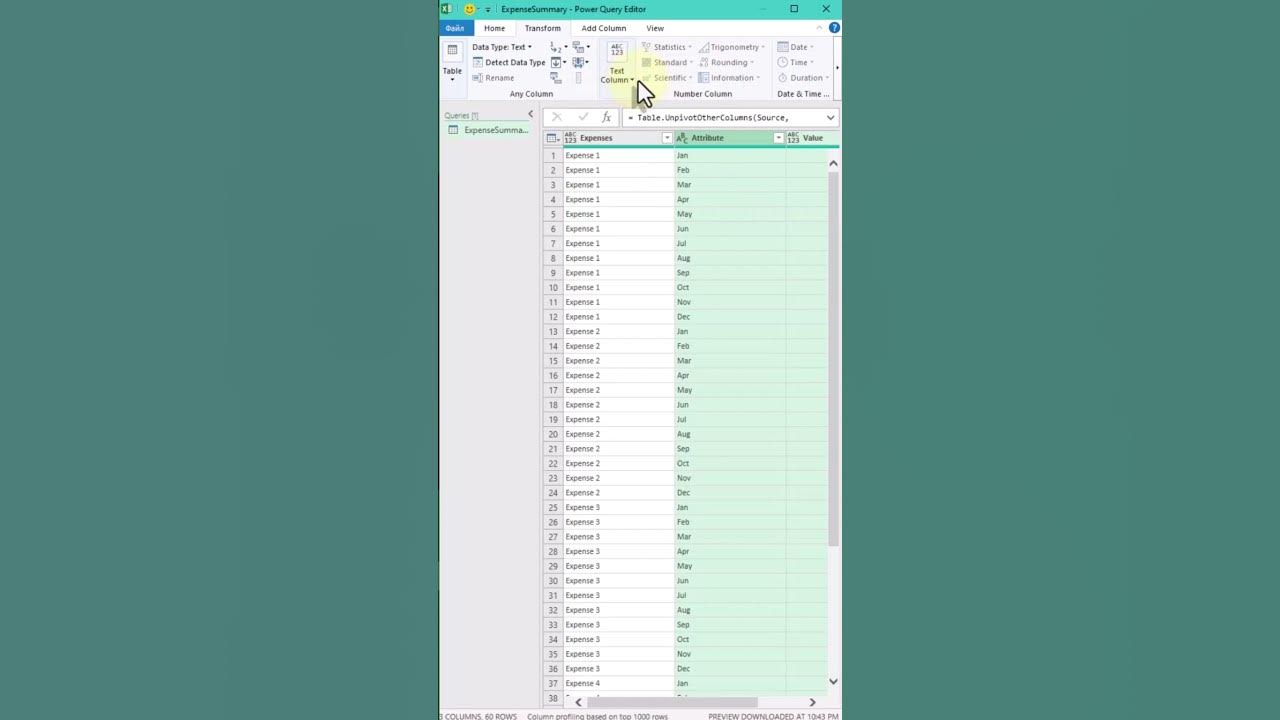 How to Unpivot Data: Data Cleaning Excel Guide - YouTube