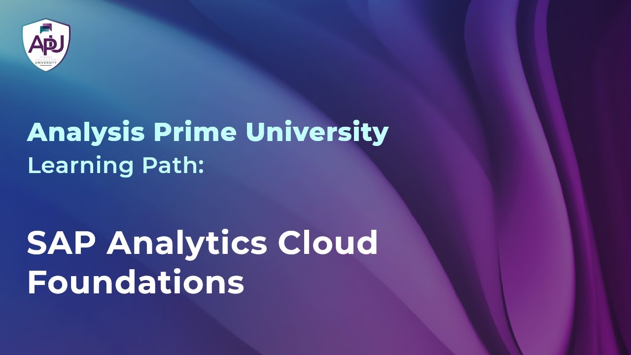 APU SAC Foundations Learning Path Overview - YouTube