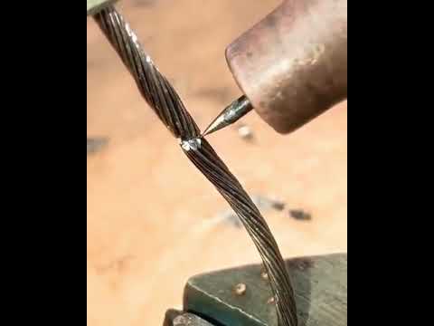 TIG (argon) kaynağı ile çelik tel kaynatma