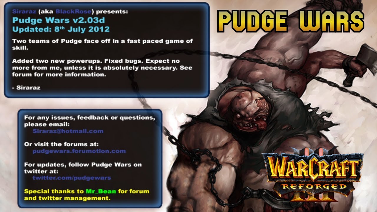LET'S GO HOOK AGAIN !! Pudge Wars - WARCRAFT 3 REFORGED Indonesia - YouTube