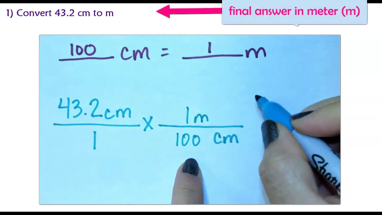 Unit 2 - Dimensional analysis w/metric conversions (Vid#6) - YouTube