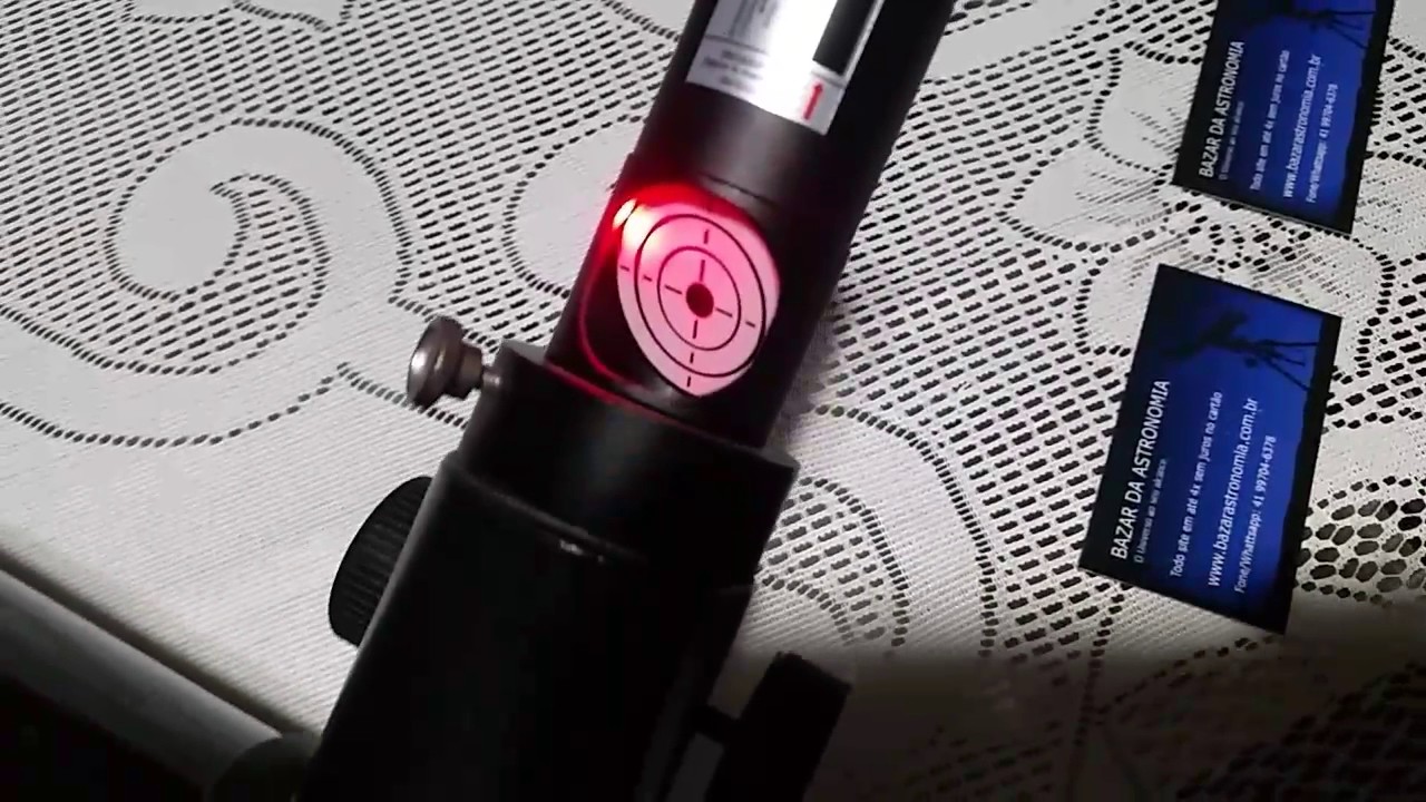 Como colimar telescopio com colimador a laser - YouTube