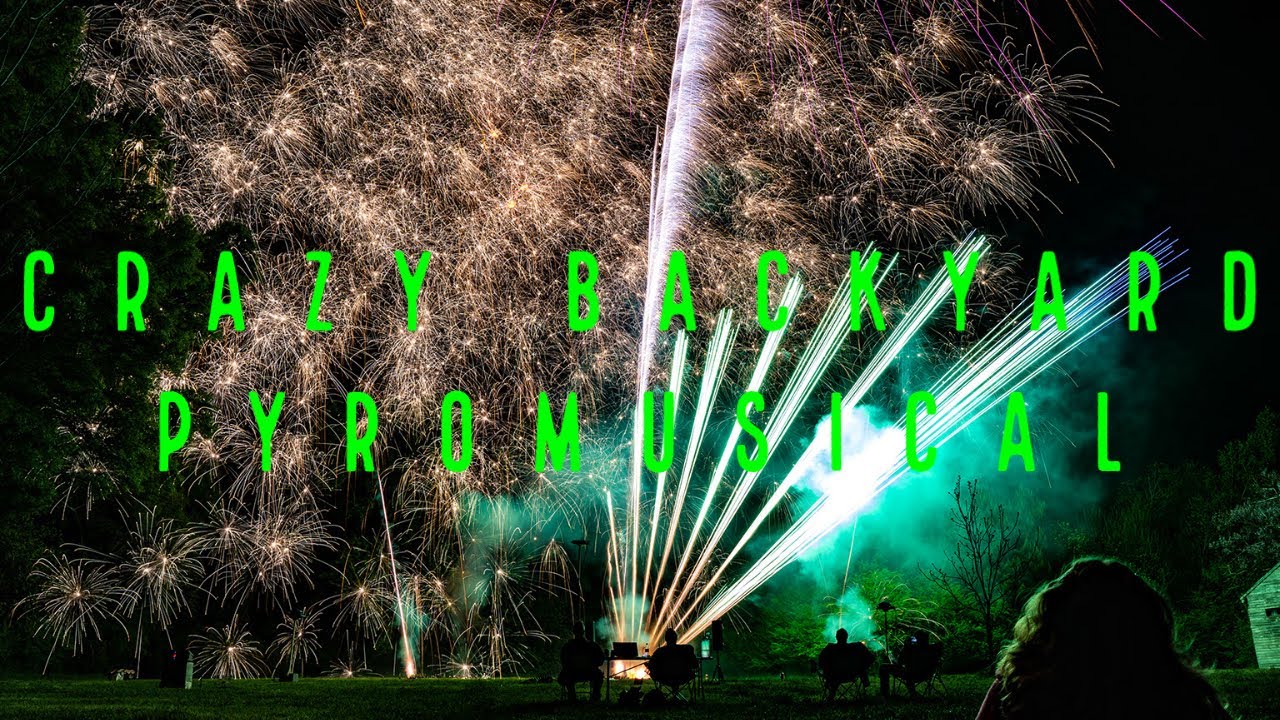 Backyard Pyro musical Shot all on cobra with Firework Sim. - YouTube