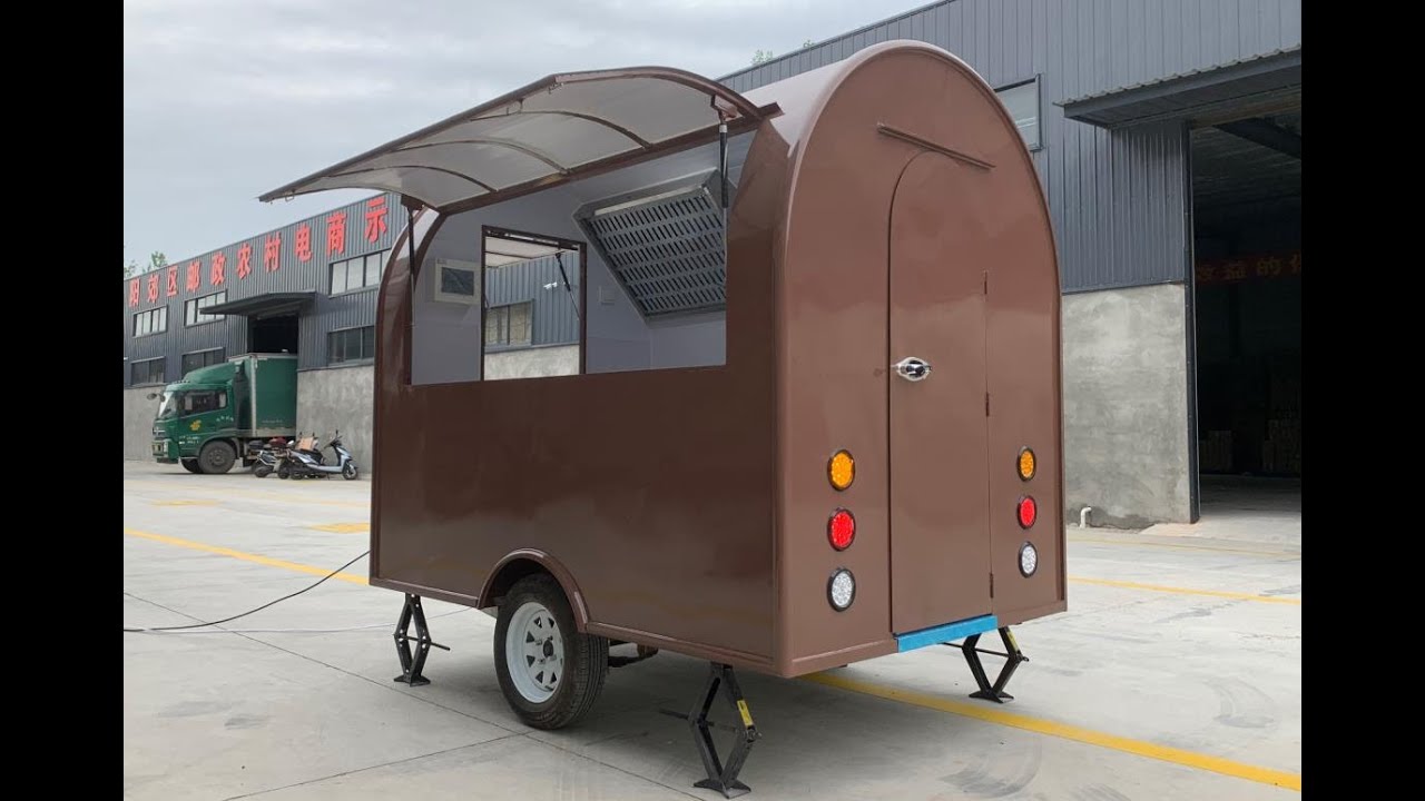 small food trailer with counter storage and water sinks 250CMX170CM ...
