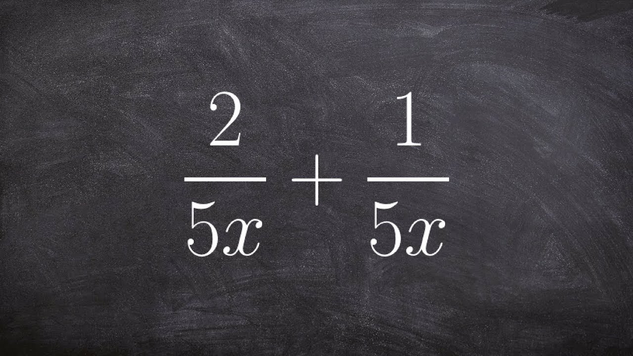 Learning to add two basic rational expressions with the same ...