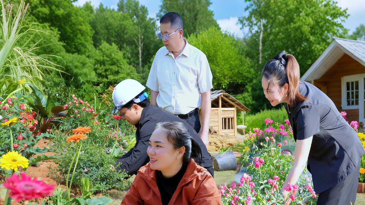 Jack and Tu Tien together rebuild a beautiful farm in the happy home ...