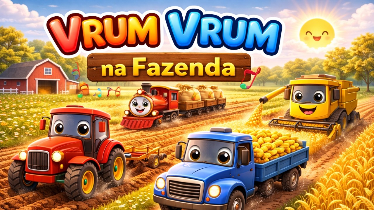 Vrum Vrum na Fazenda 🚜 Música Infantil com Trator e Caminhão - YouTube