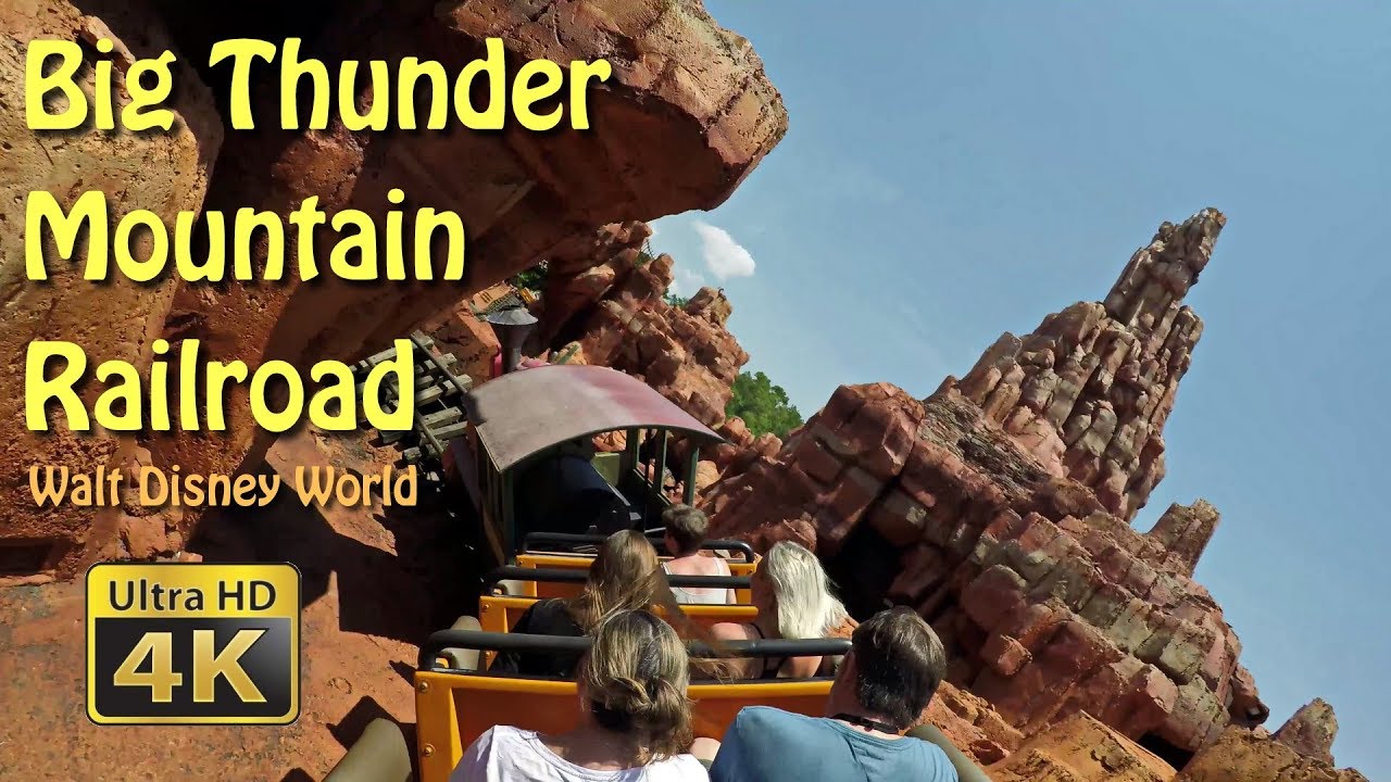 2018 Big Thunder Mountain Railroad Roller Coaster On Ride Ultra HD 4K ...