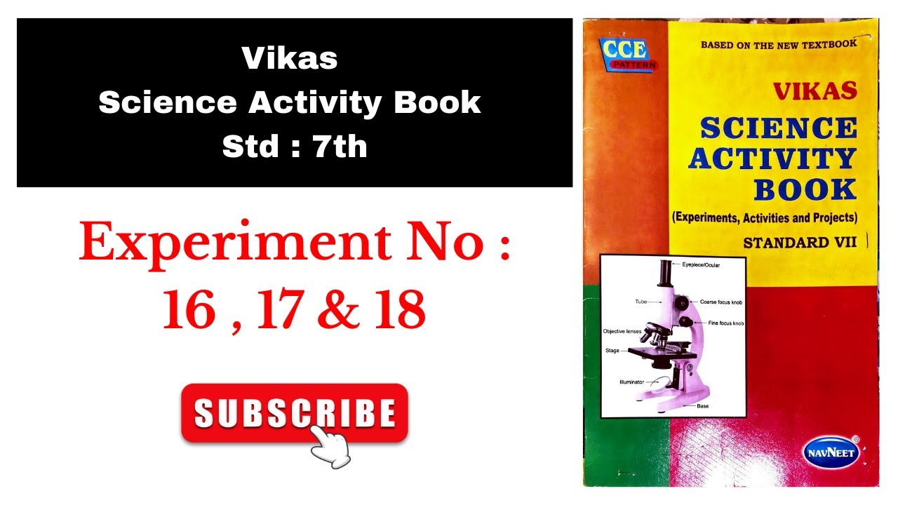 Experiment No - 15 & 17 & 18 || Science Activity Book || 7th Class ...