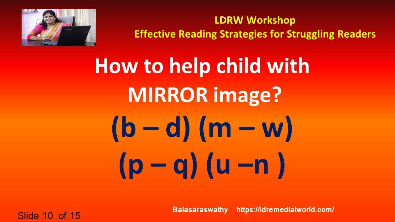 Mirror Image Problem for children with Dyslexia - YouTube