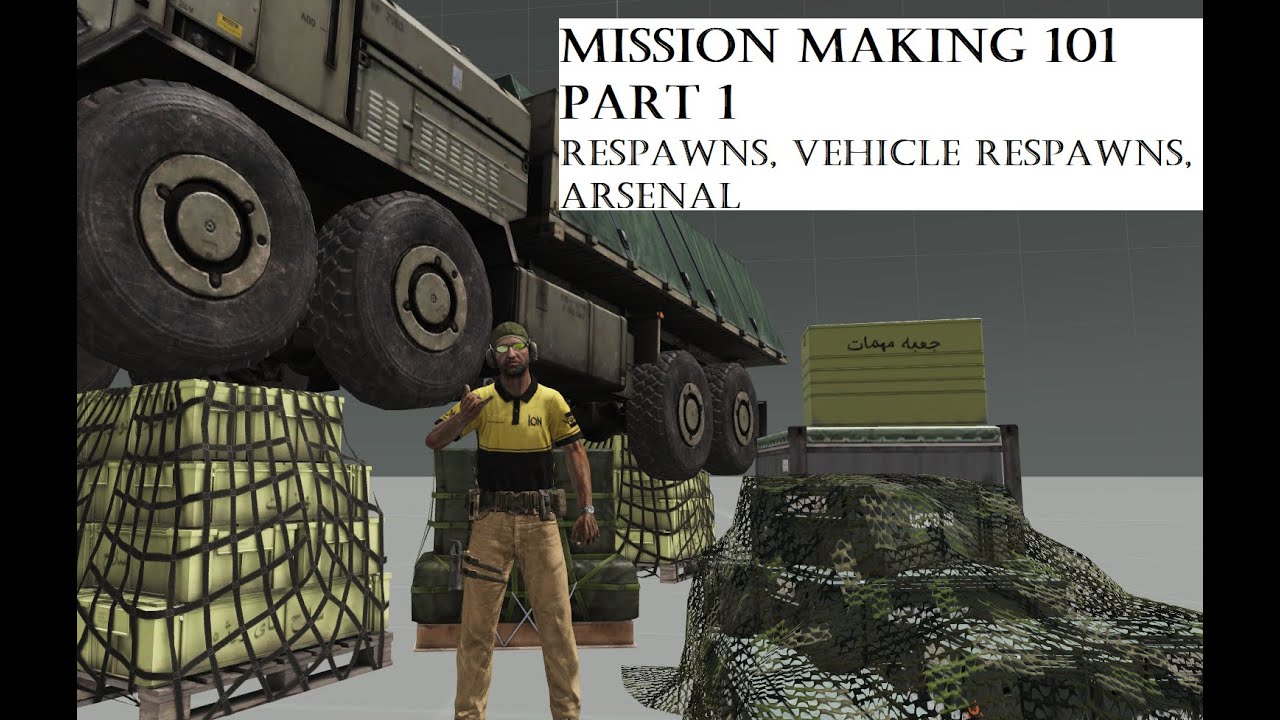 ArmA 3 Mission Making 101: (Vehicle) Respawn & Arsenal - YouTube