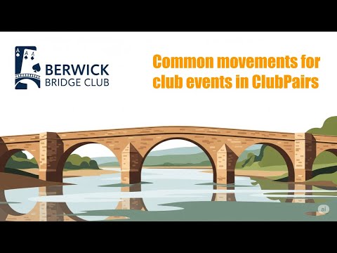 Selecting the most common movements for club events in EBU ClubPairs ...