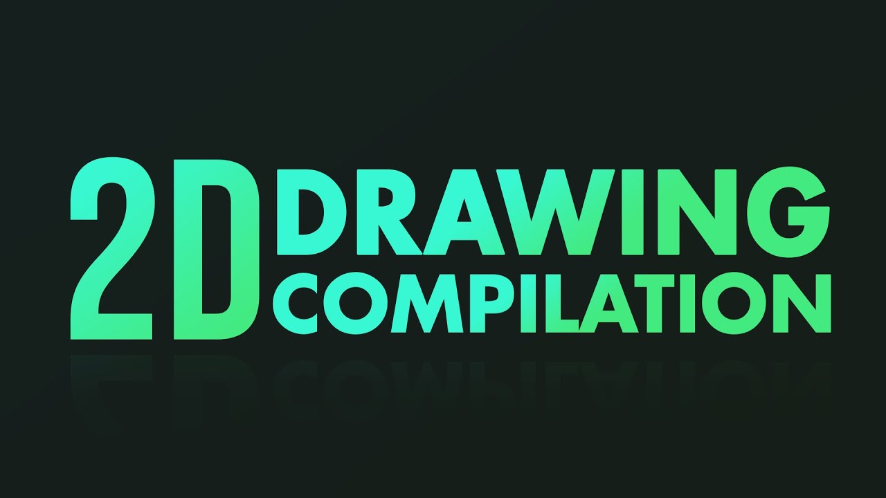 COOL 2D DRAWINGS IN PHOTOSHOP - YouTube