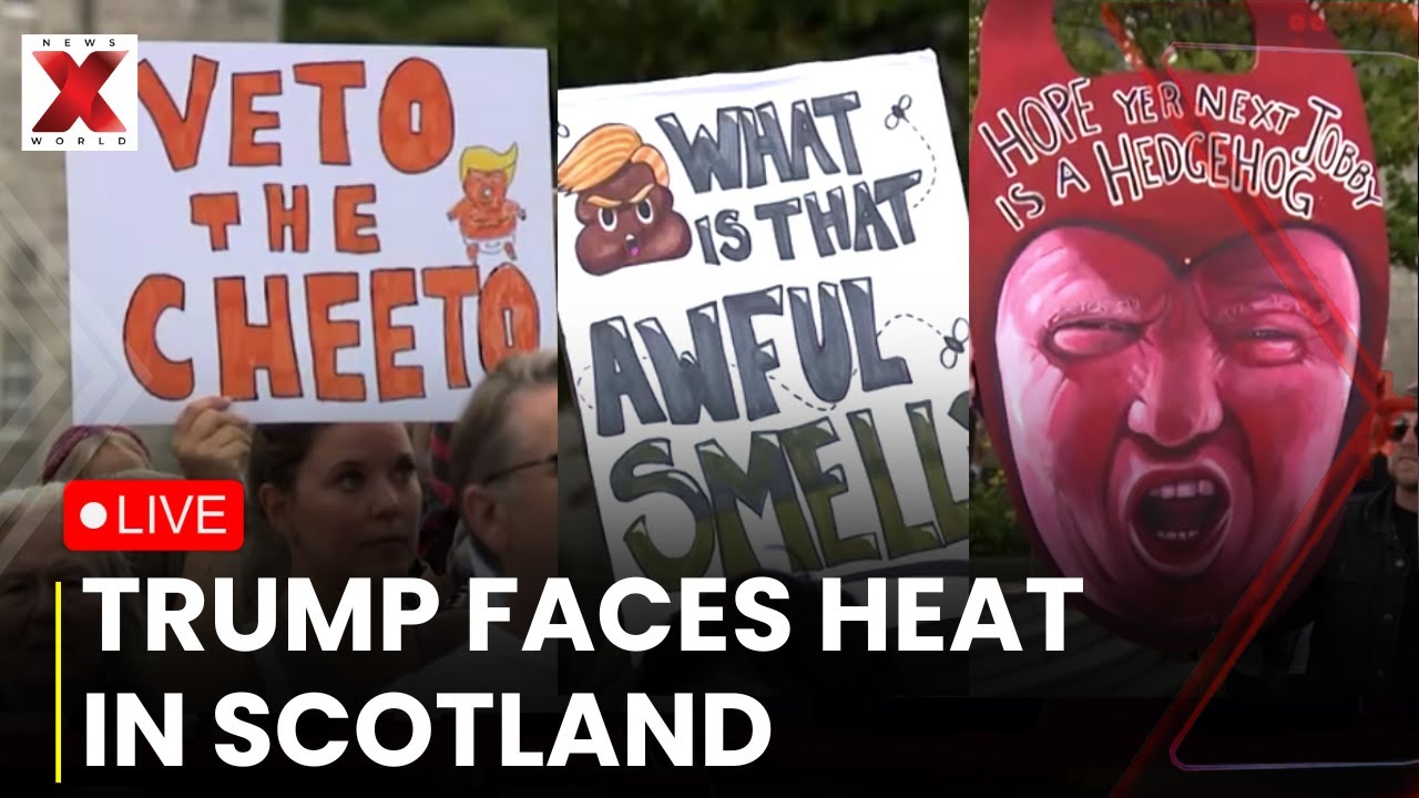 Anti-Trump Protest LIVE: 'Veto the Cheeto' Anti-Trump protesters rally ...