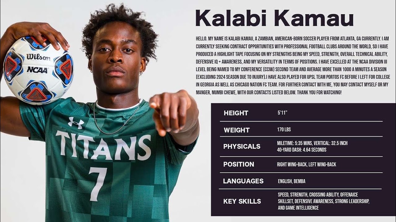 Kalabi Kamau Football Highlights ‘23-‘25’ - YouTube