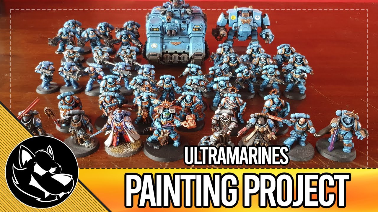 My Painted Ultramarines Army So Far - YouTube