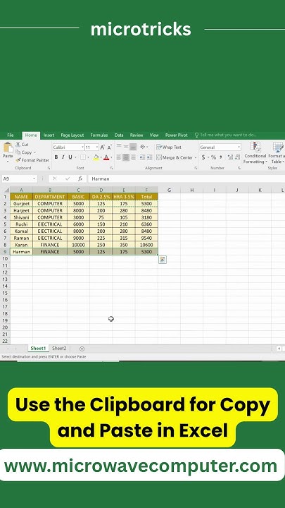 How to Use copy & paste Smartly in Excel | Excel Tips & Tricks #excel #exceltips #shorts - YouTube