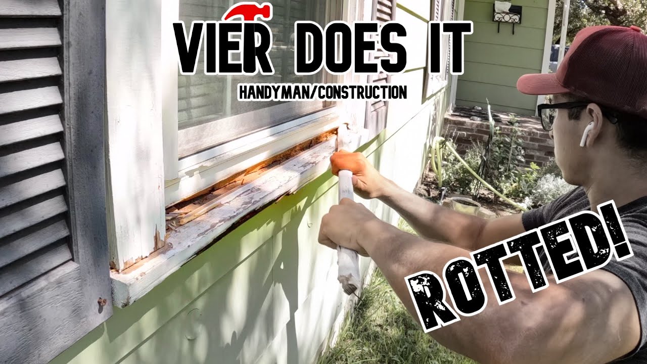 How to replace your old rotted window sills | Vier Does It | handyman near me - YouTube