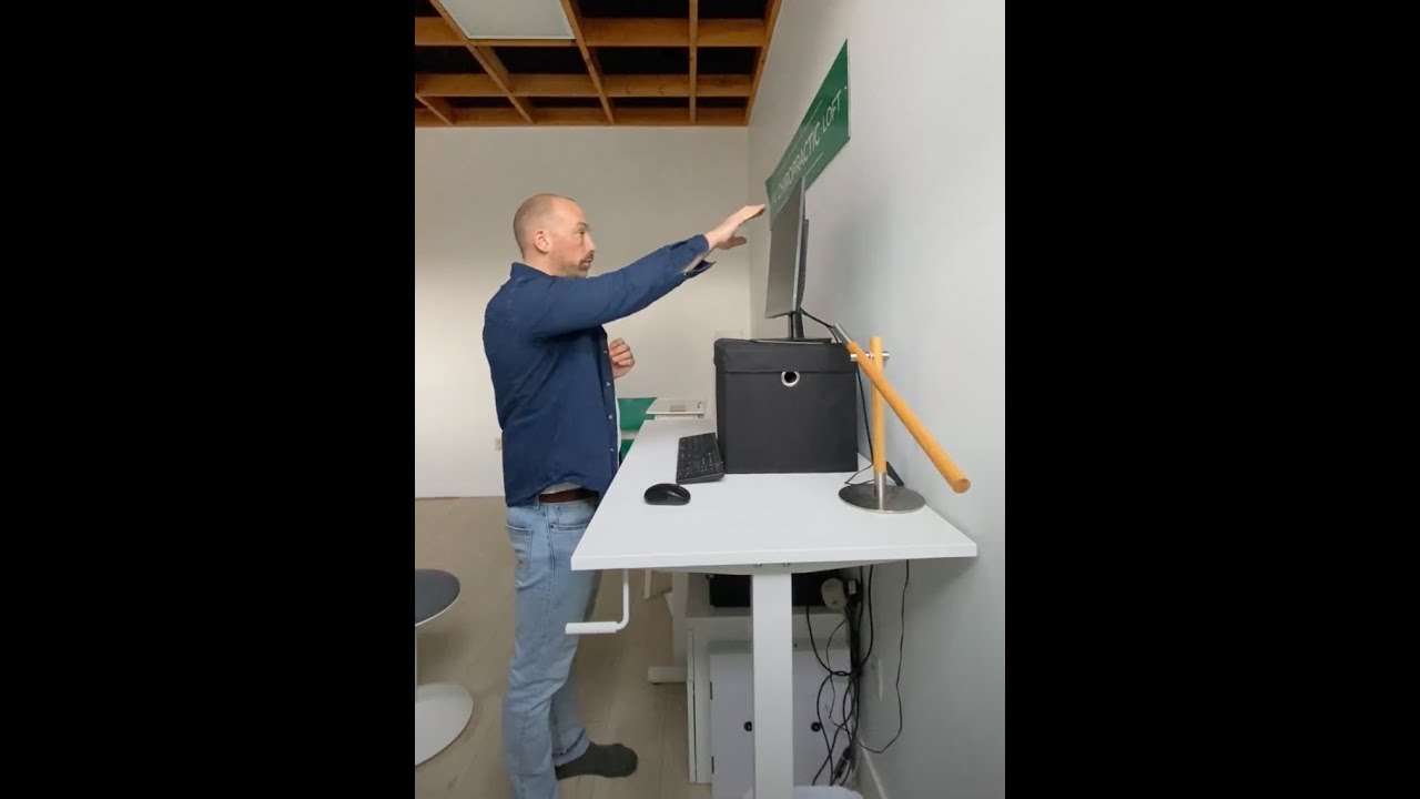 Standing desk set up 3 options - YouTube