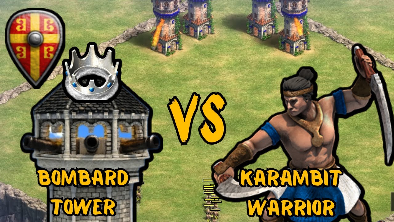 NEW UPDATE!! - BYZANTINES BOMBARD TOWER vs KARAMBIT ARMY | AoE II: Definitive Edition - YouTube