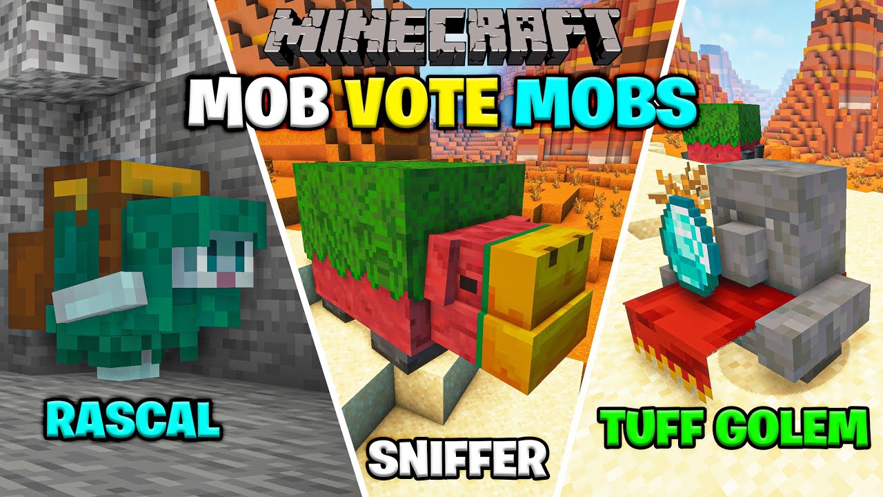 Testing Mob Vote Mobs | Minecraft Mods | In Telugu | THE COSMIC BOY ...