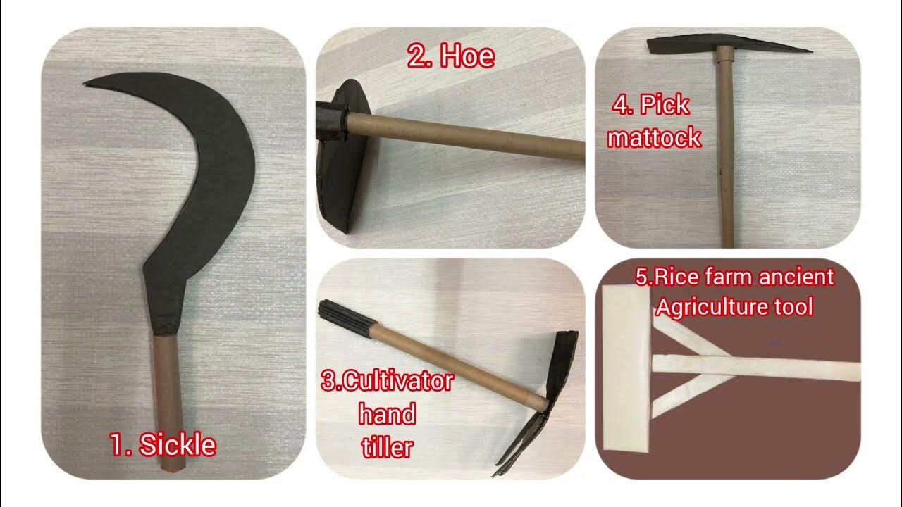 DIY TRADITIONAL FARMING TOOLS IDEAS FROM CARDBOARD/ SCHOOL PROJECT ...