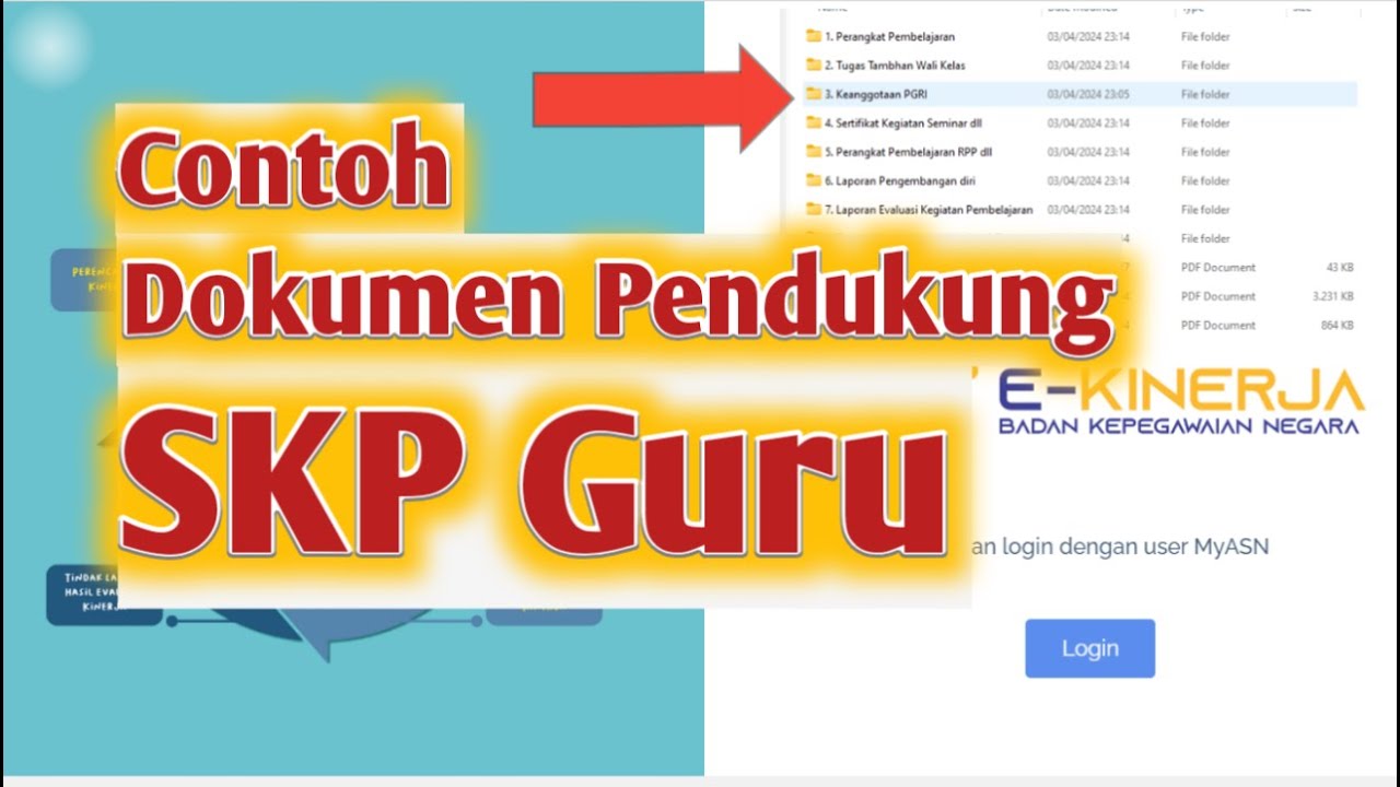 Contoh RHK dan Dokumen Pendukung SKP Guru - YouTube