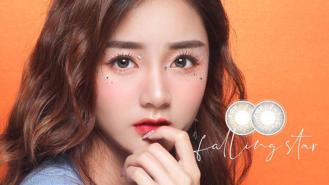 Falling Star Colored Contacts - HoneyColor.com - YouTube