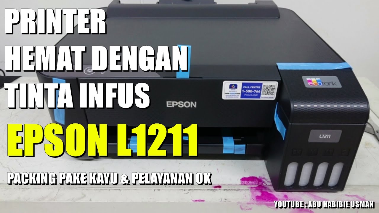 PRINTER EPSON L1211 UNBOXING & REVIEW - YouTube