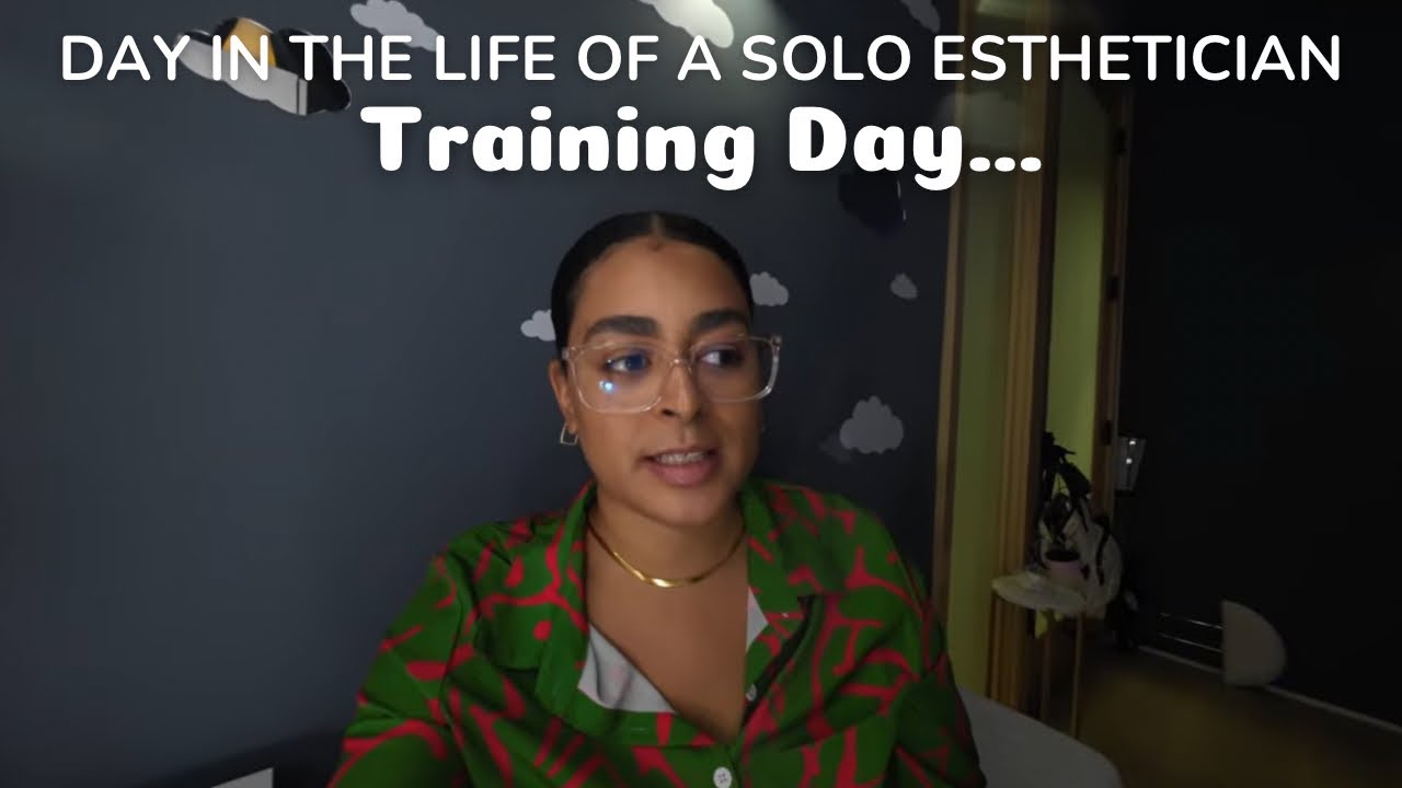 ESTHETICIAN Day In The Life | Henna Brows, New Hire Training - YouTube